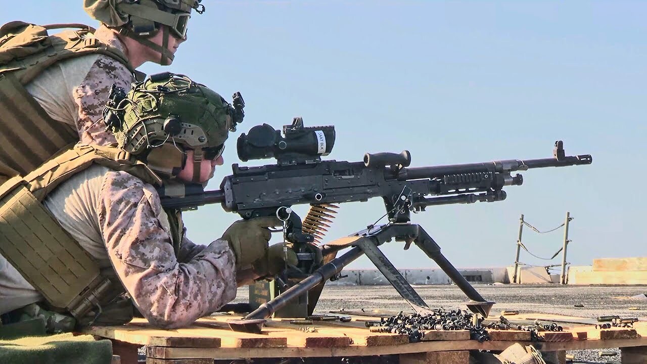 US Marines M240B machine gun deck shoot • 2024