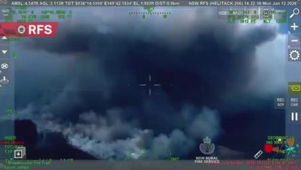 Aerial footage shows scale of major Australian bush fire at national park