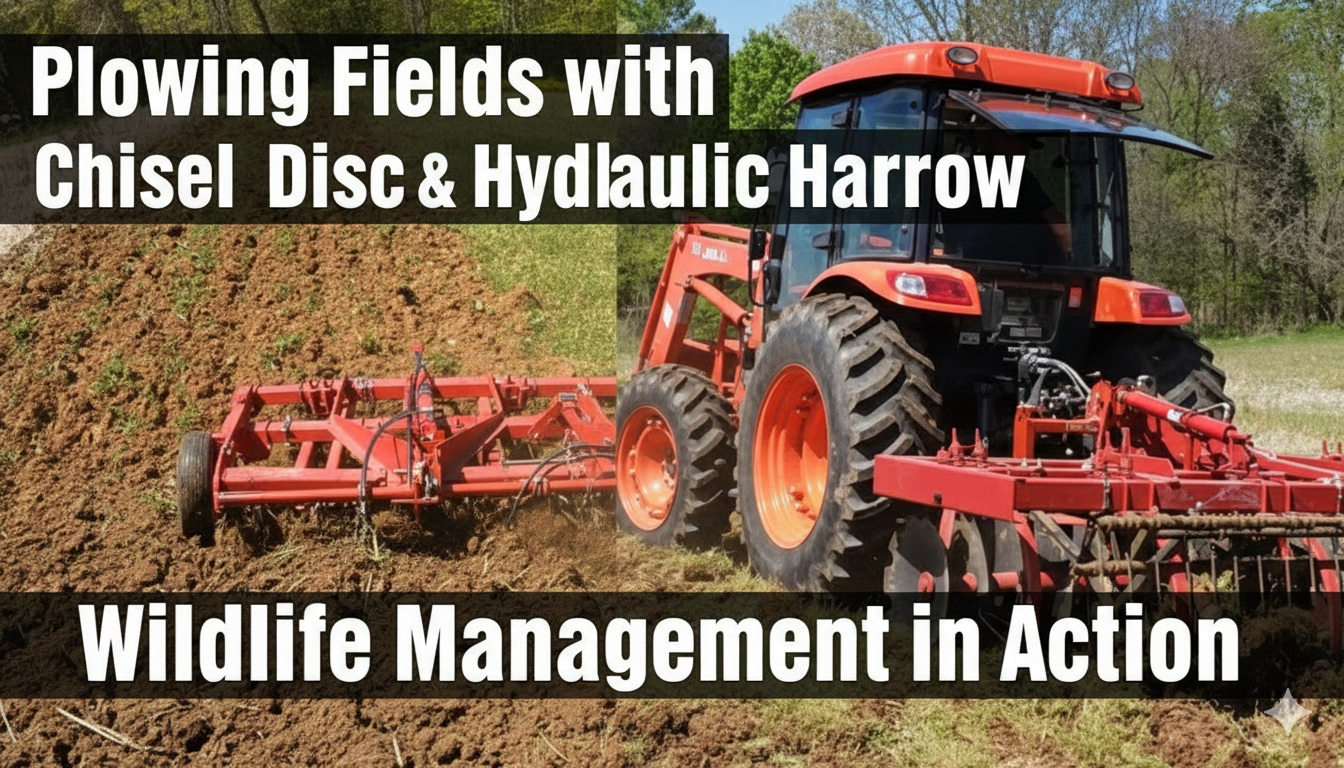 Plowing fields with homemade chisel disc & hydraulic harrow – wildlife ...