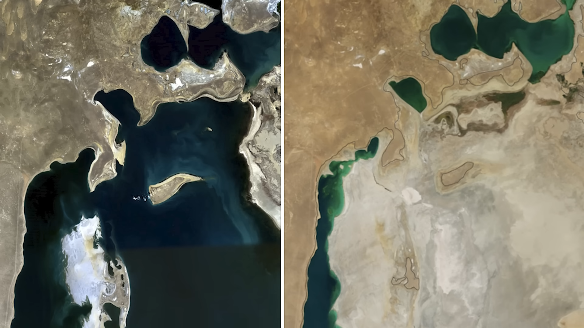 This sea was losing water naturally - scientists wanted to trap it