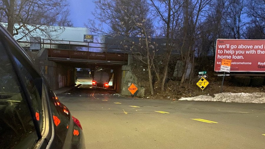 Union Street underpass in West Springfield reopens after stuck tractor ...