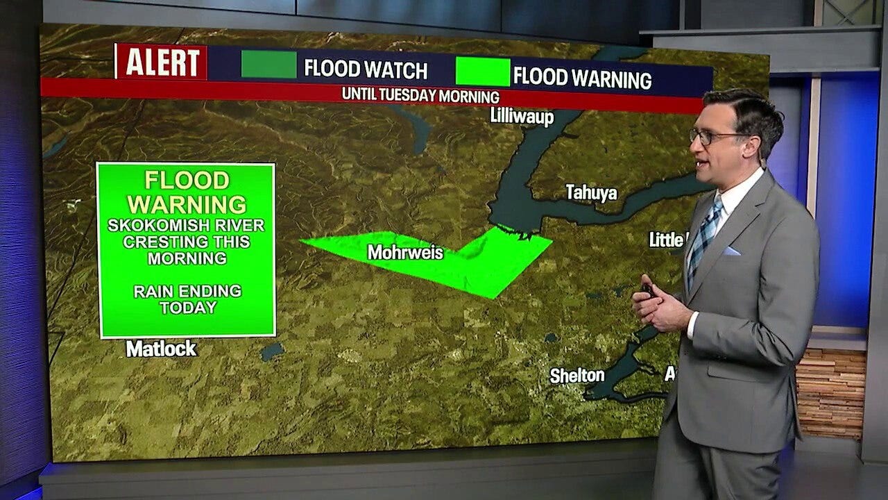 Seattle weather: Rainy start to Monday, showers to taper off in the evening