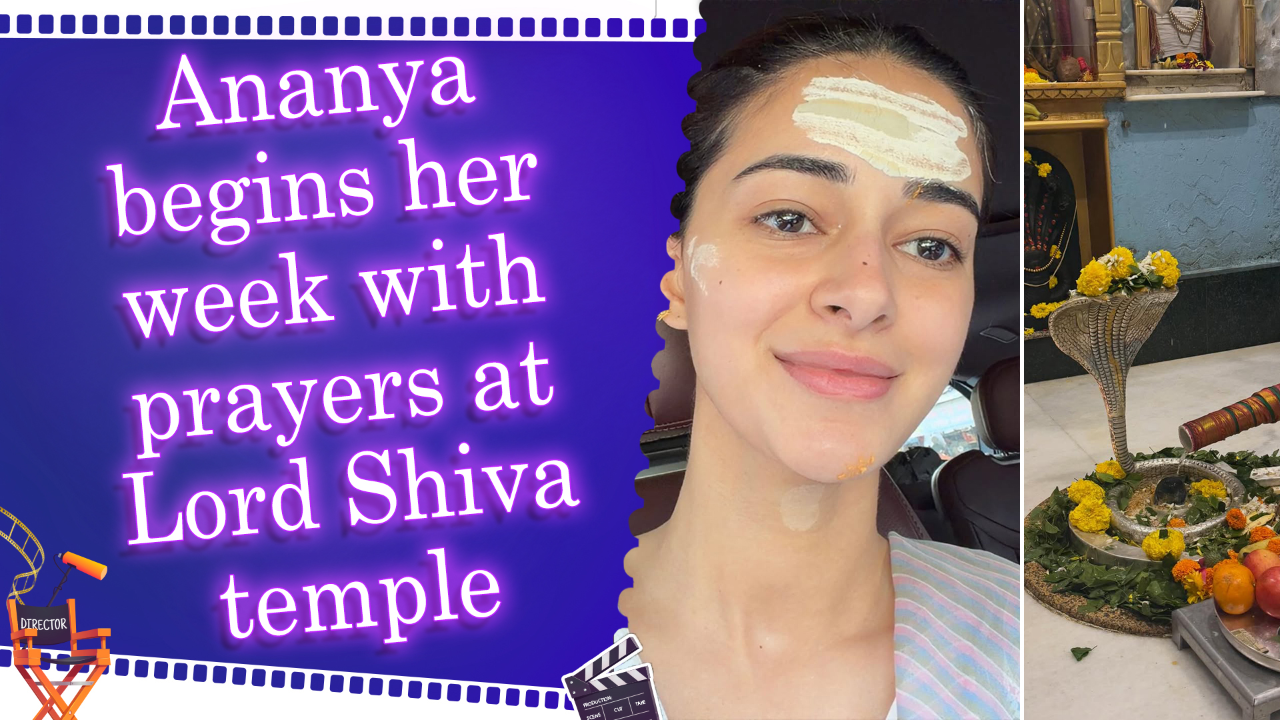 Ananya Panday seeks divine blessings, shares glimpse of temple visit ...