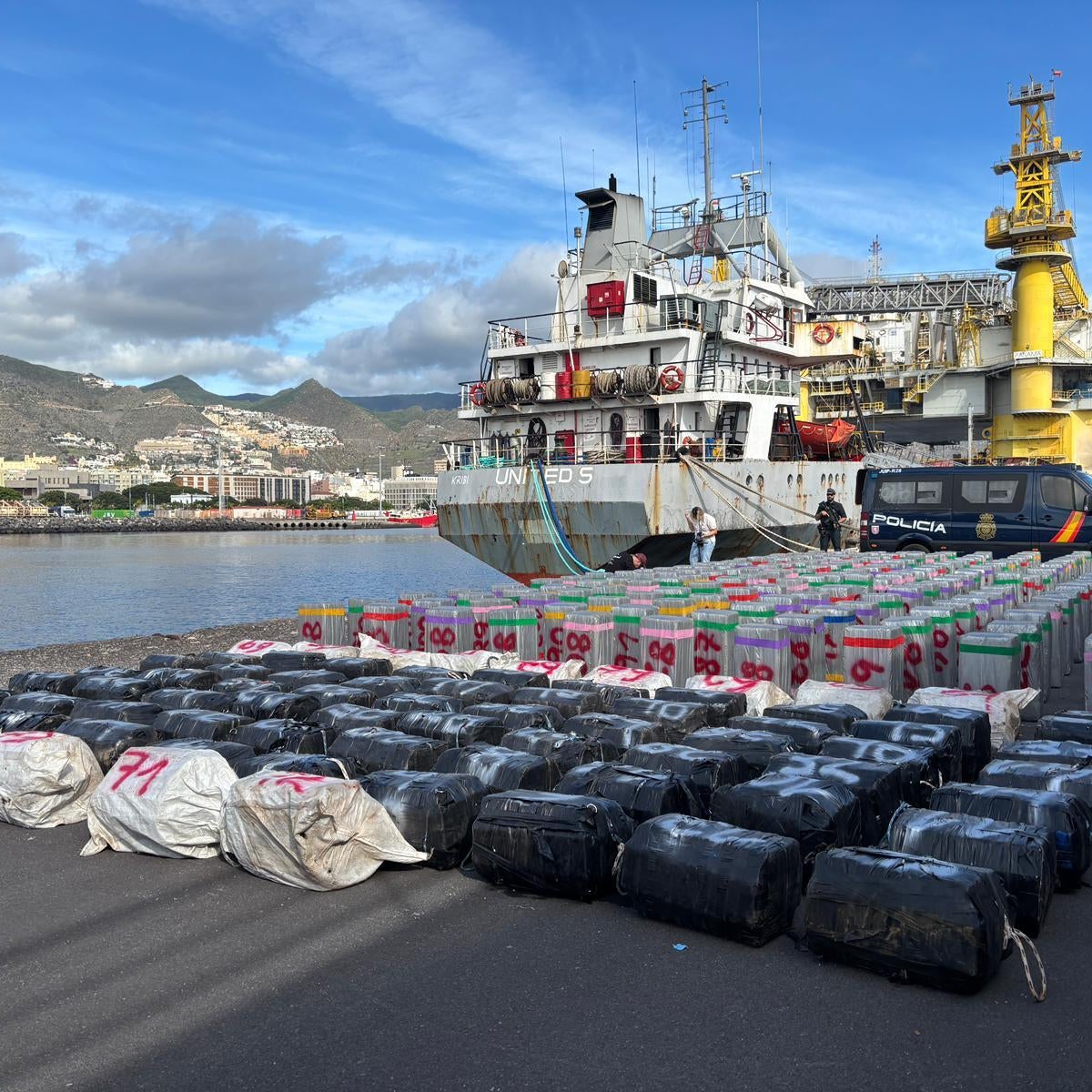 Spain makes largest-ever cocaine seizure at sea in US.-aided bust