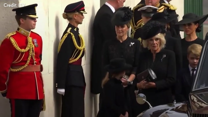 Watch: Harry and Meghan at Queen Elizabeth II's funeral