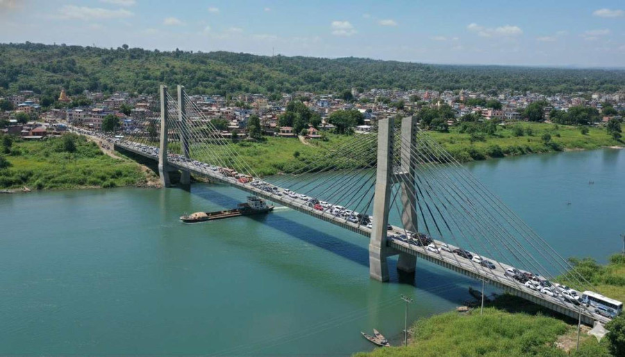 Bridge work stalls as equipment stuck at customs