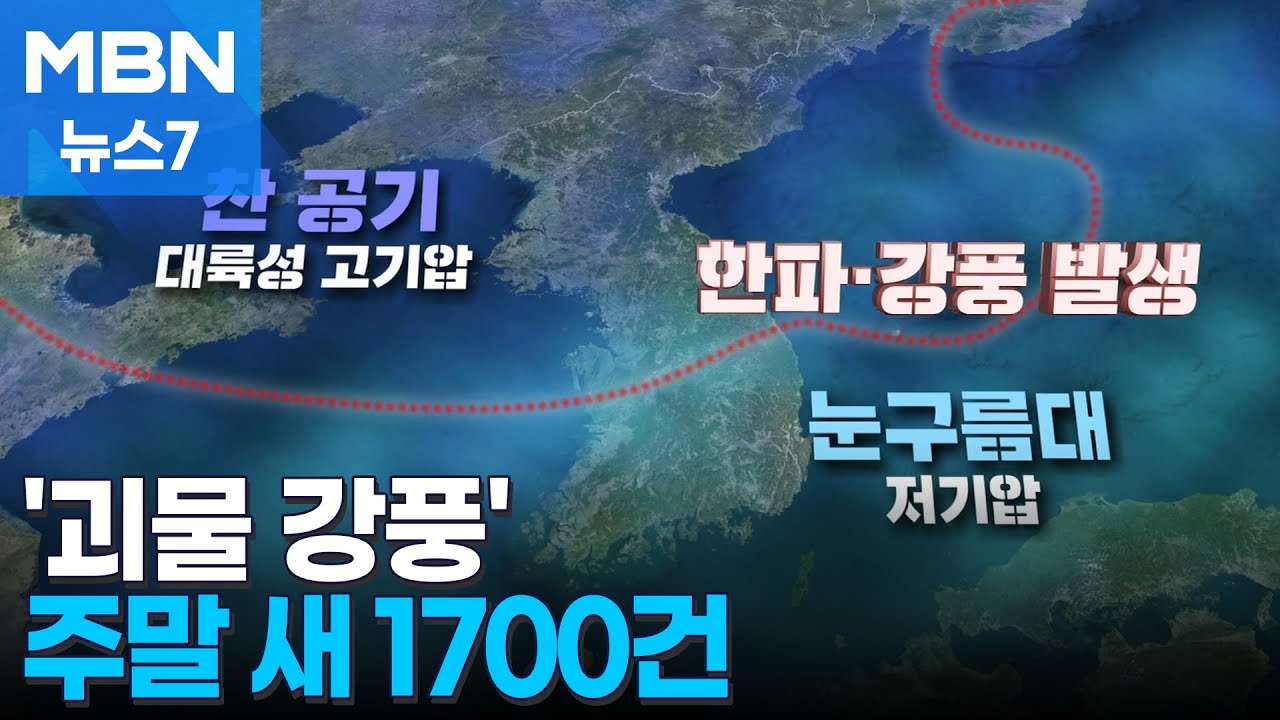 '초속 30m' 태풍급 강풍에 곳곳 피해… "고-저기압 충돌 탓" [MBN 뉴스7]