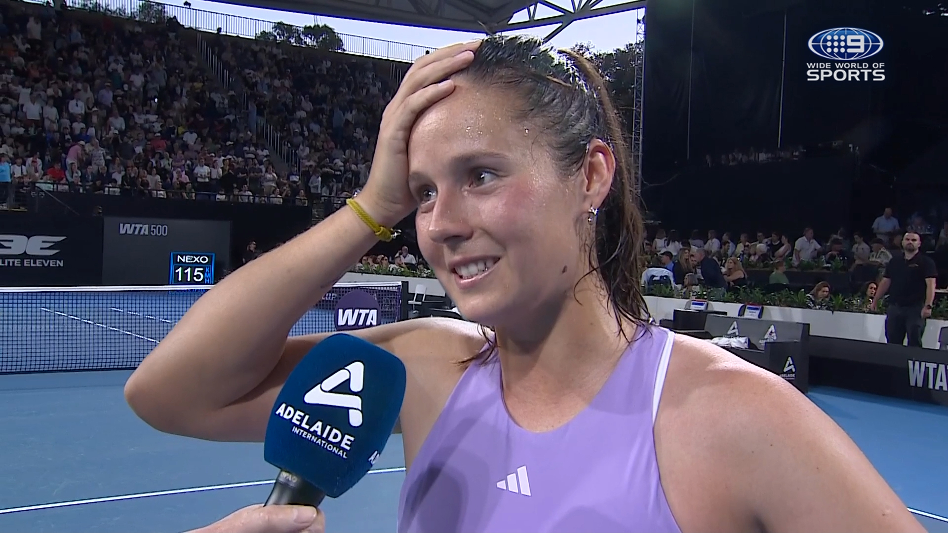 New Aussie's heart-warming interview after first home win