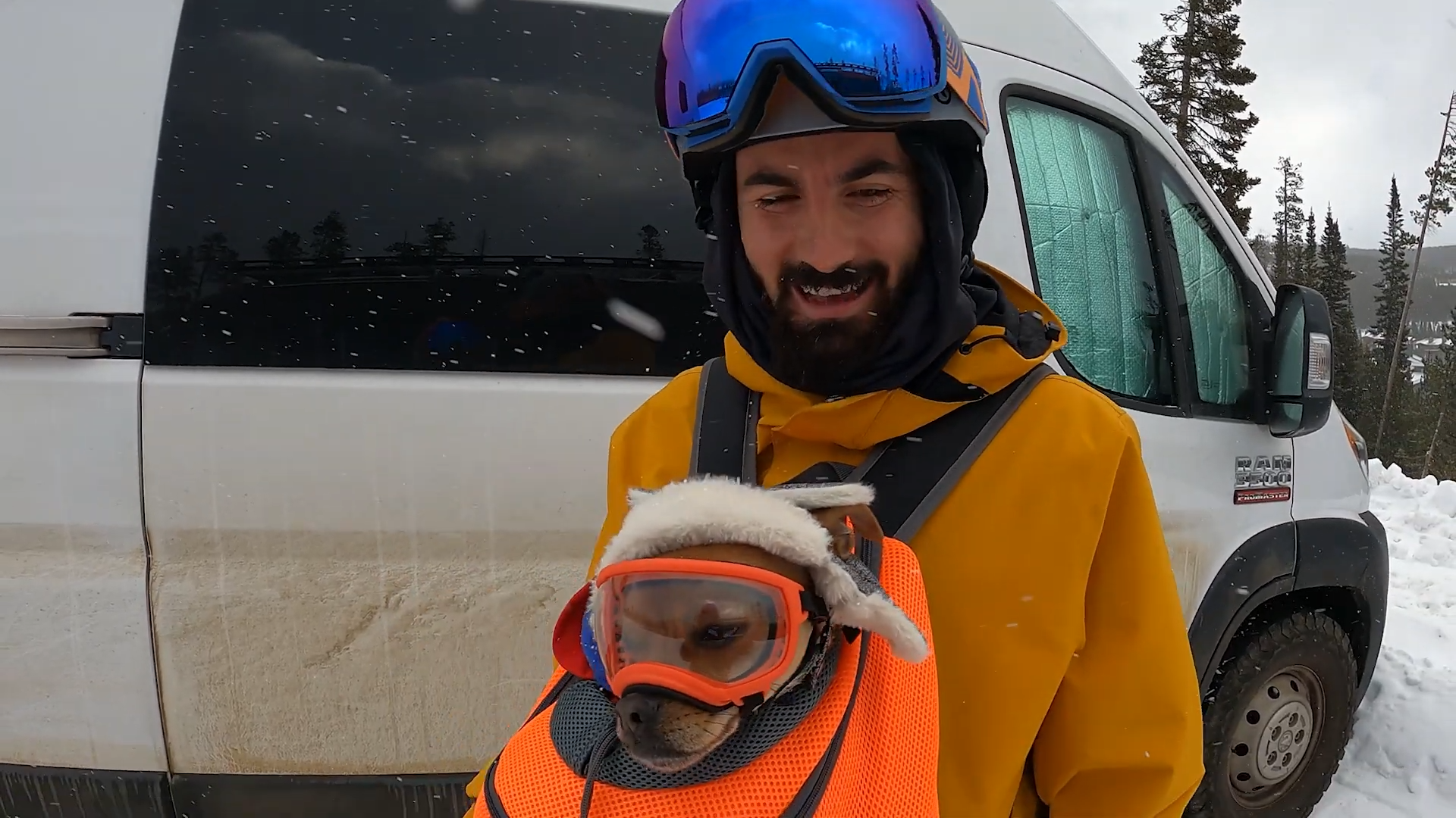 How this family handled a long freezing night on the road