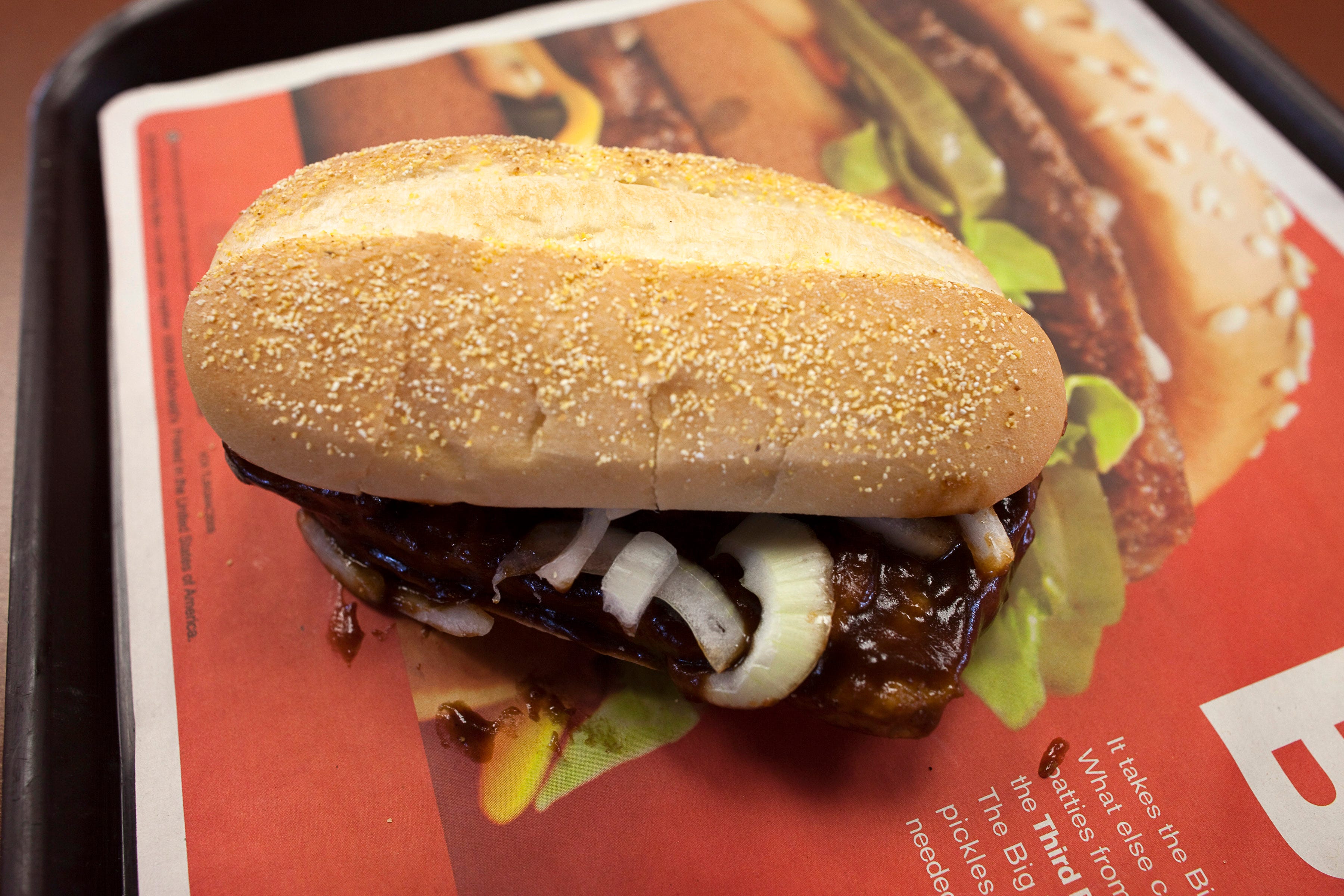 McDonald’s faces class-action lawsuit over McRib meat claims