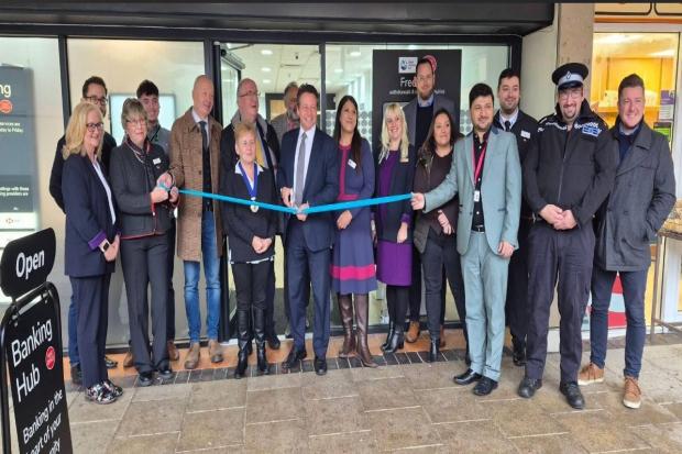 Town left 'desperate' for a bank celebrates opening of new hub