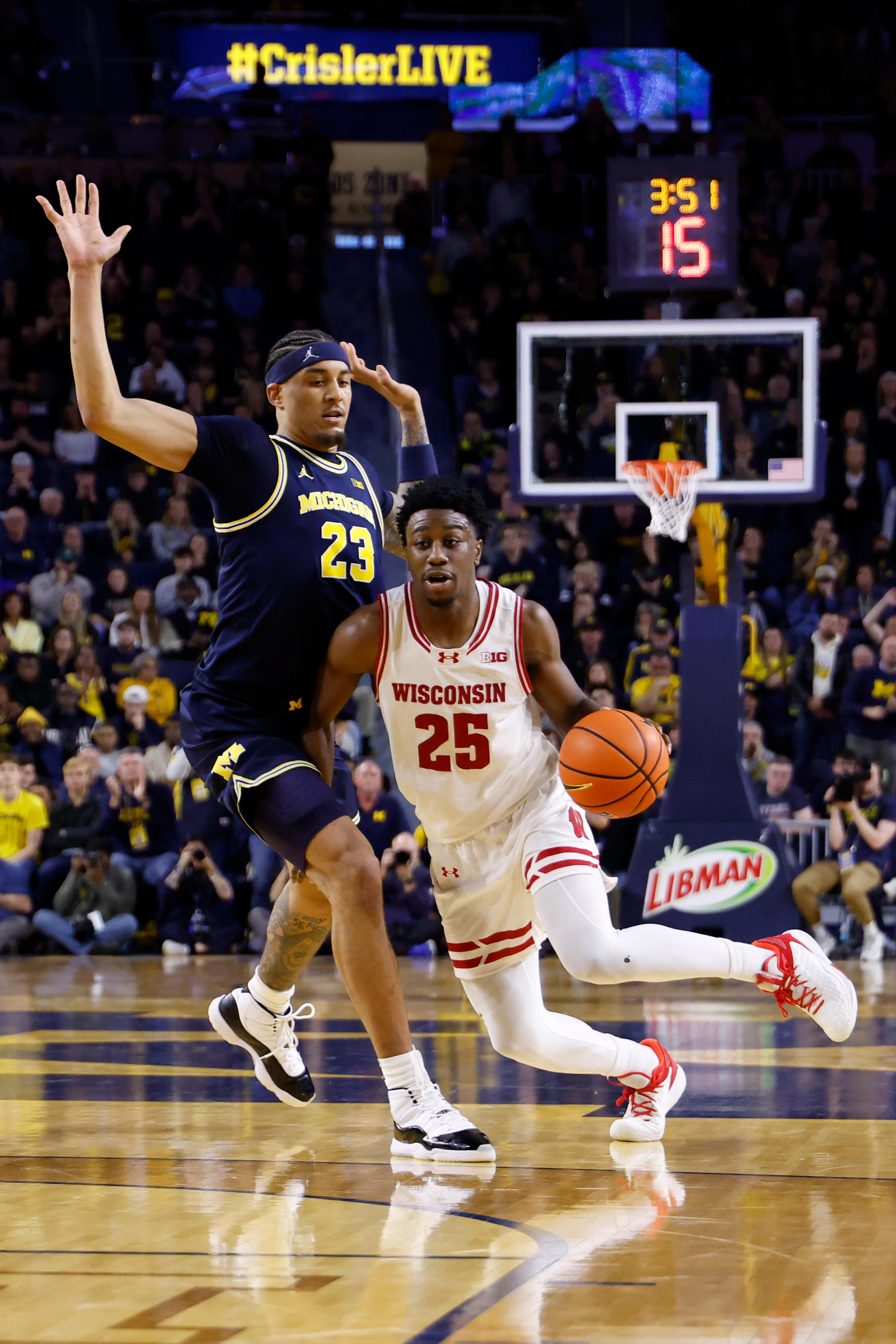 How did Michigan's loss impact Big Ten basketball rankings this week?