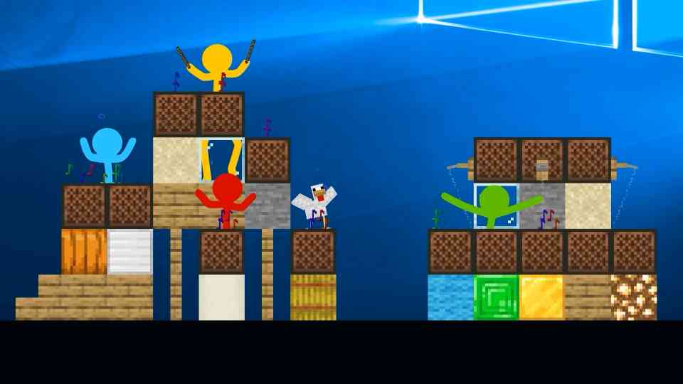 Command blocks: Note block battle