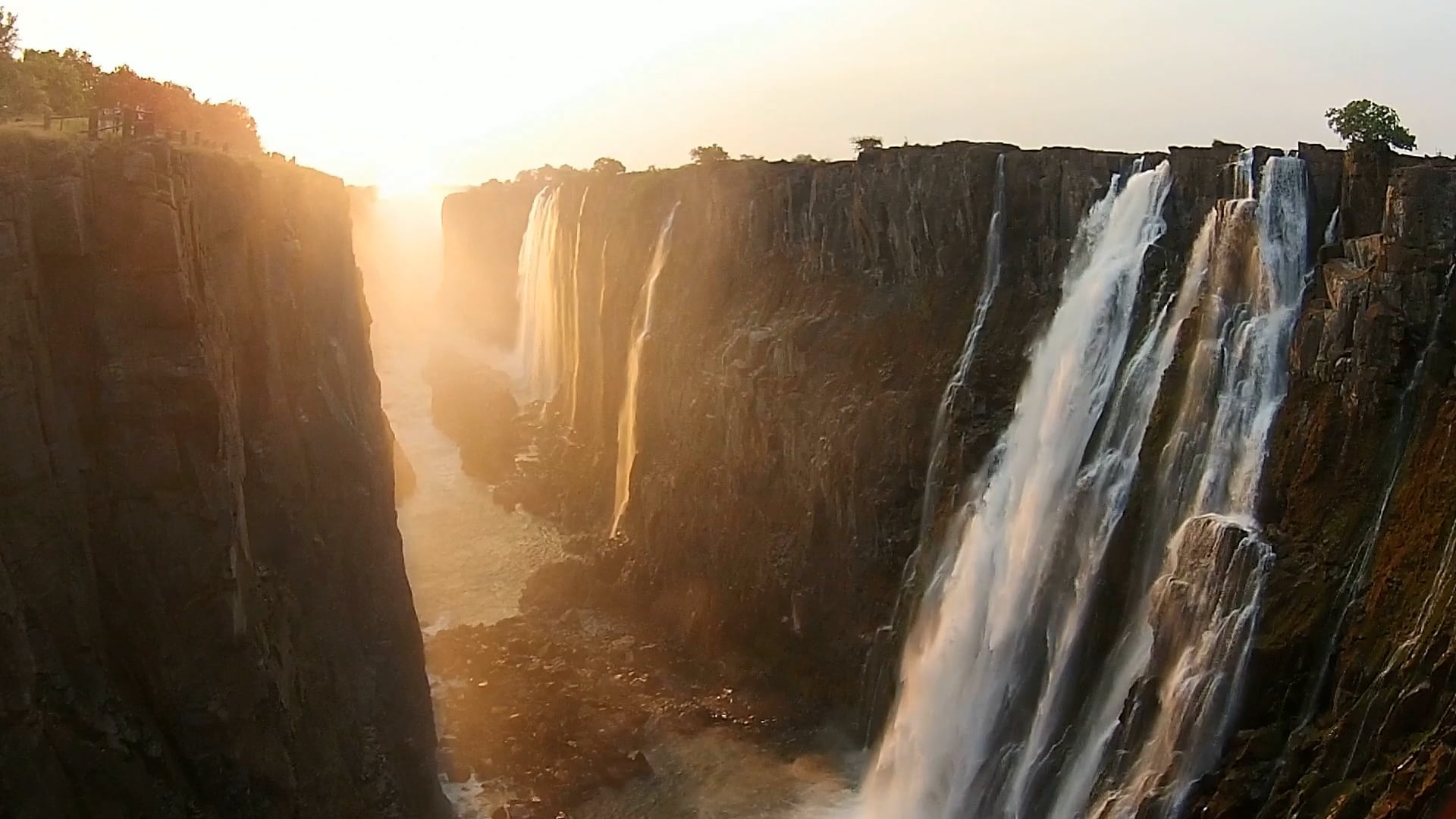 The smoke that thunders: Drone captures Victoria Falls - Worldwide