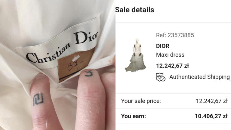 Zbił fortunę na sukni Diora z lumpeksu, dostał hejt. "Ludzi boli ...