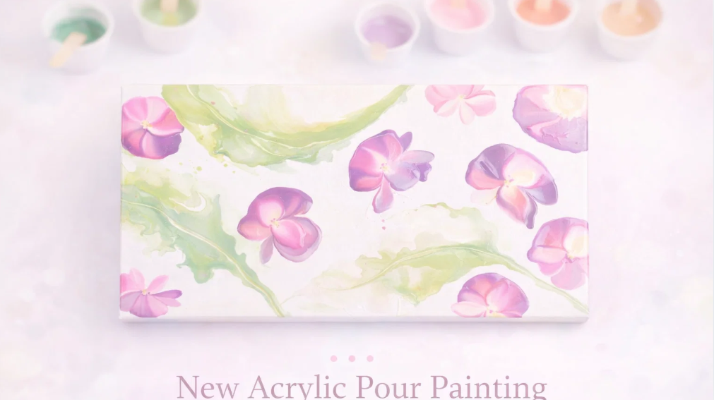 Amazing results with mixing techniques | New acrylic pour painting