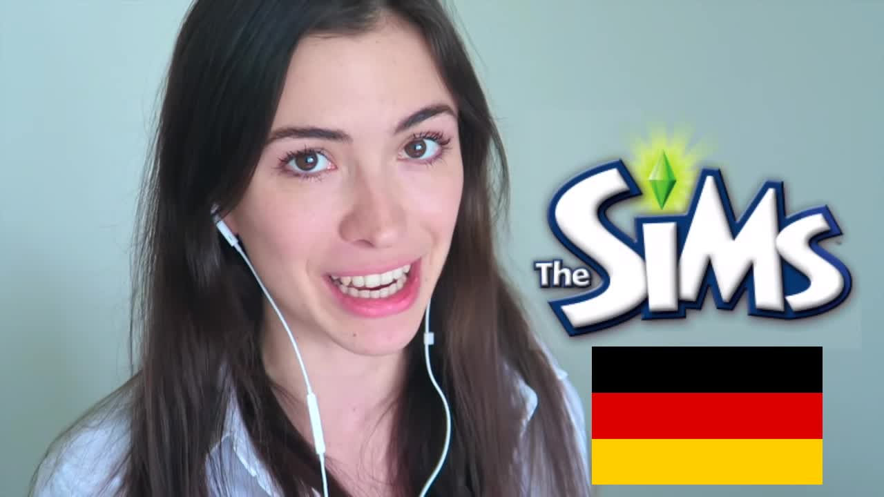 Learning German (beginners) while playing The Sims: Gesicht, Kleidung