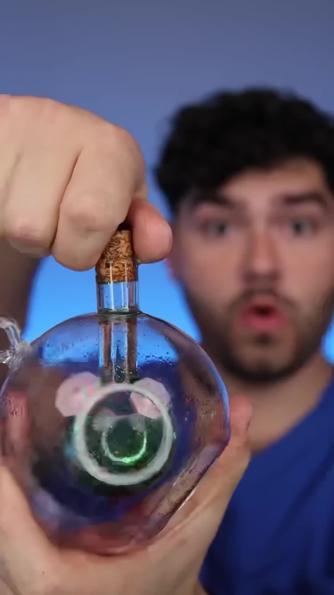 Holiday ASMR drinks vs toothbrush