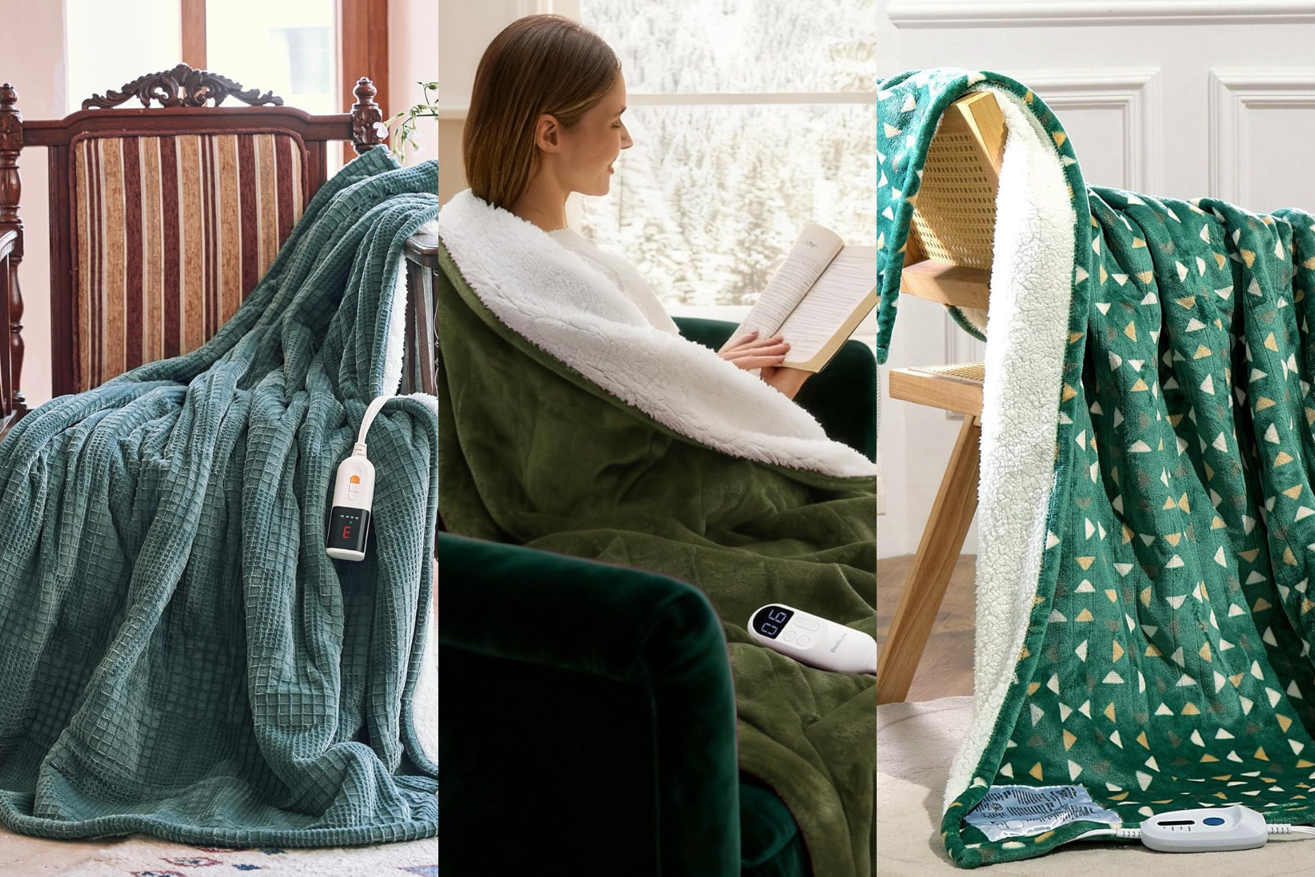 Get through the worst of winter with these cozy heated blankets from Amazon