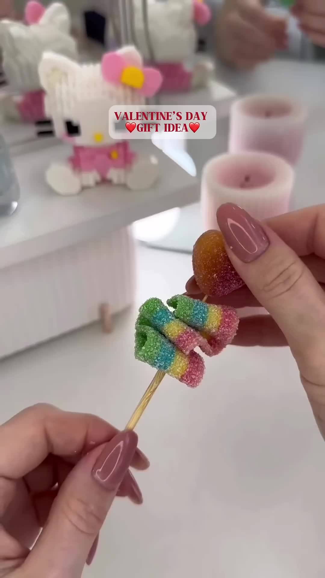 DIY candy bouquet – Valentine’s Day gift idea🍭💕