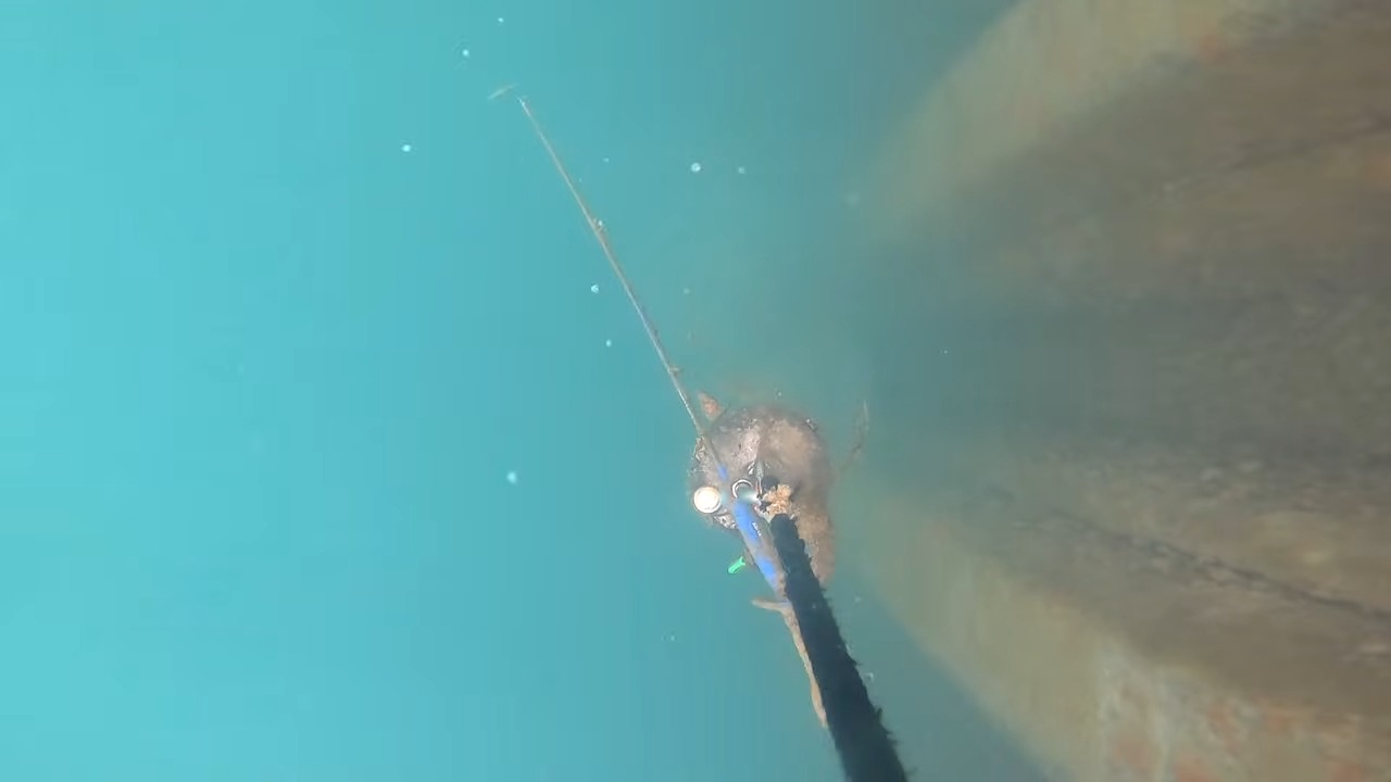 That object caught the camera first - magnet fishing below