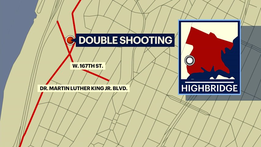 Two people shot inside a building in Highbridge