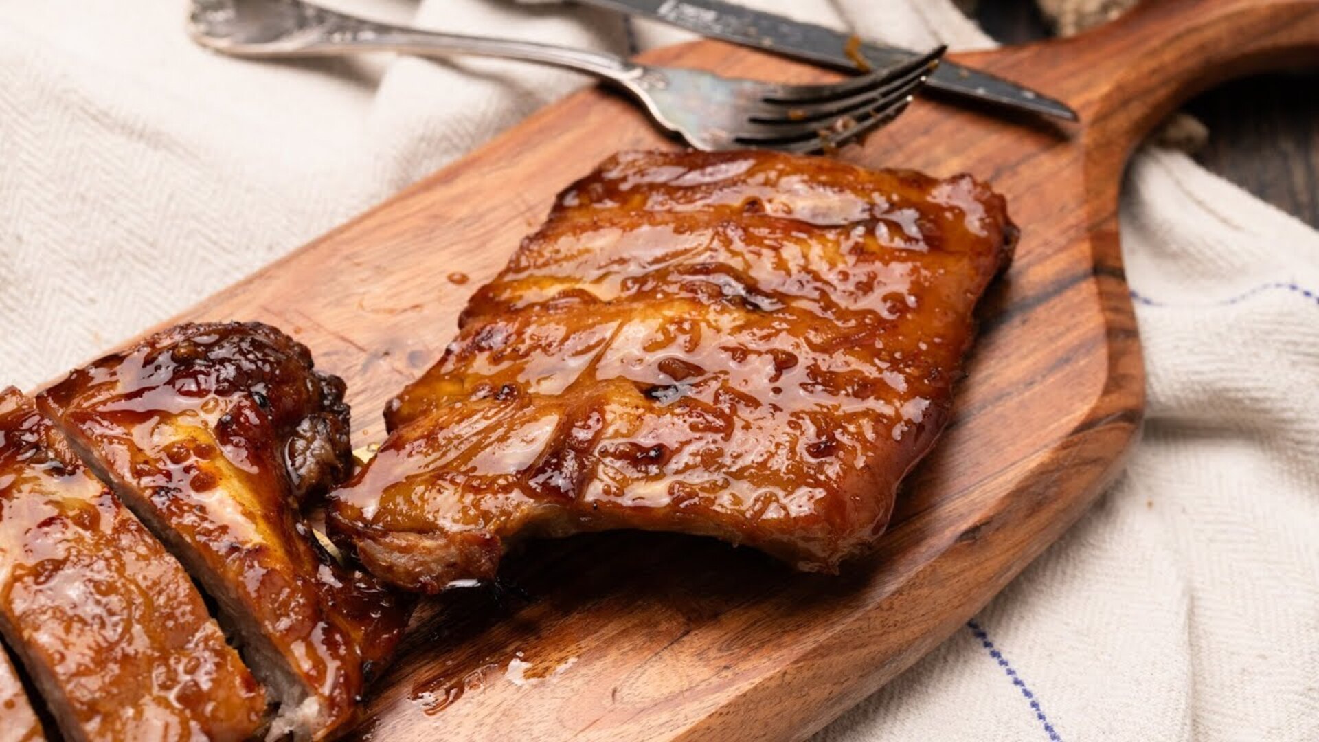 Juicy baby back ribs with honey bourbon glaze recipe