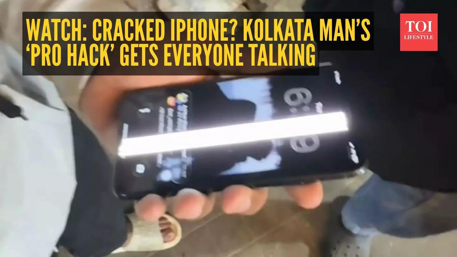 Watch: Cracked iPhone? Kolkata man’s ‘pro hack’ gets everyone talking