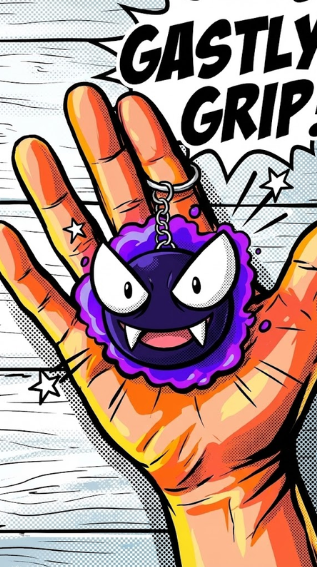 Gastly Satisfying Wool Art