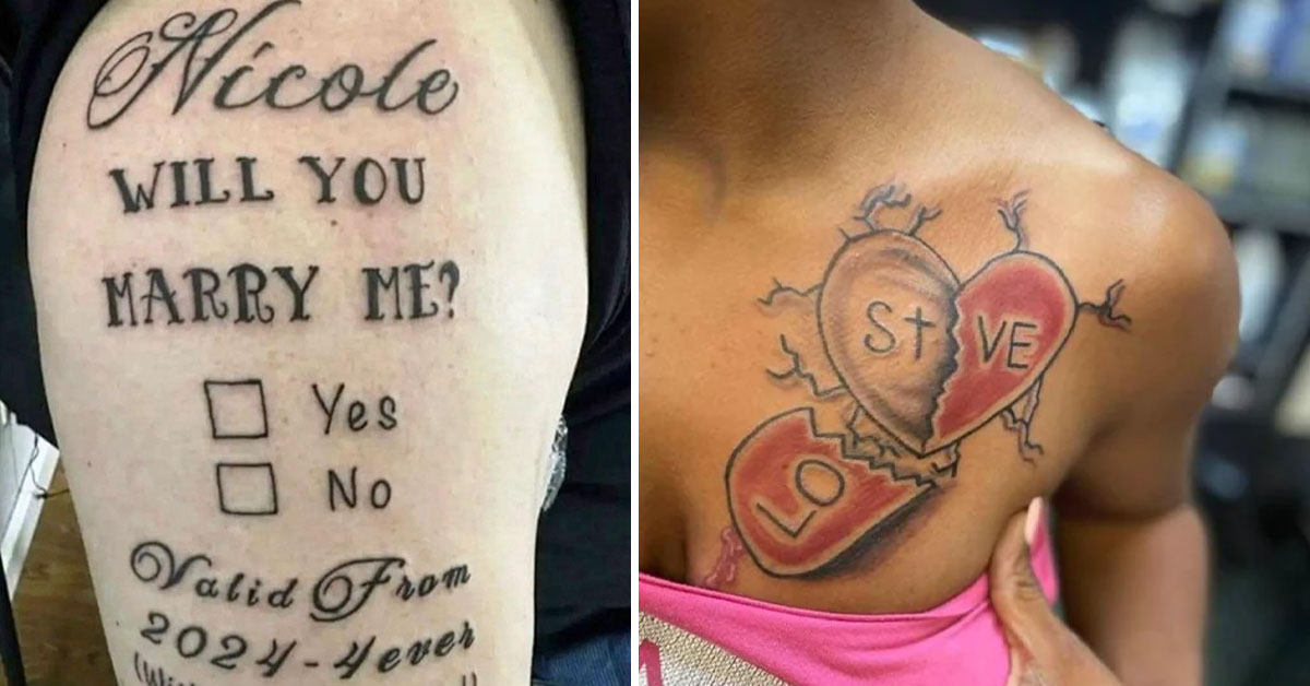 22 terrible tattoos etched in the name of love