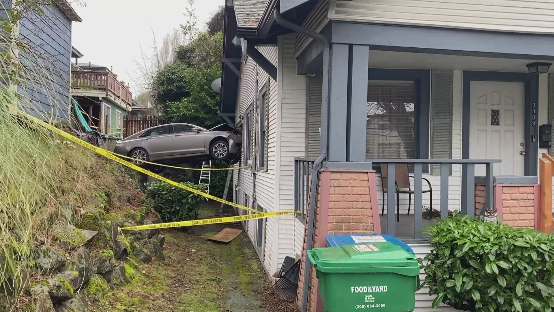 Elderly driver crashes car into home