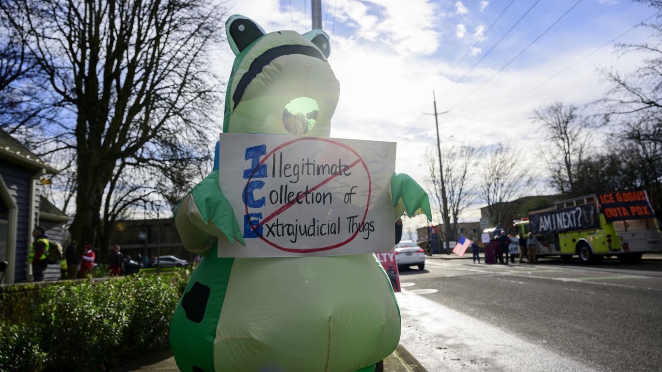 Protesters take to Portland streets after federal shooting