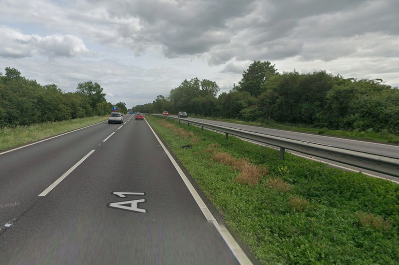 Person injured in four car pile-up on major A-road