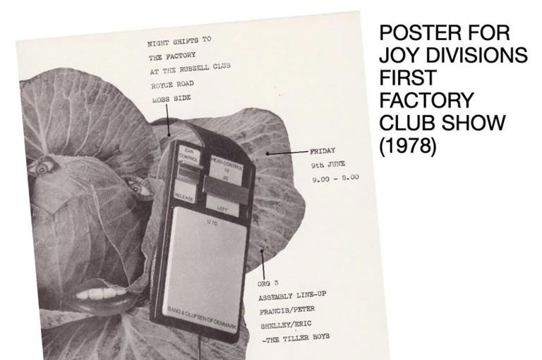 Rare items from the Haçienda and Factory including poster for early Joy ...