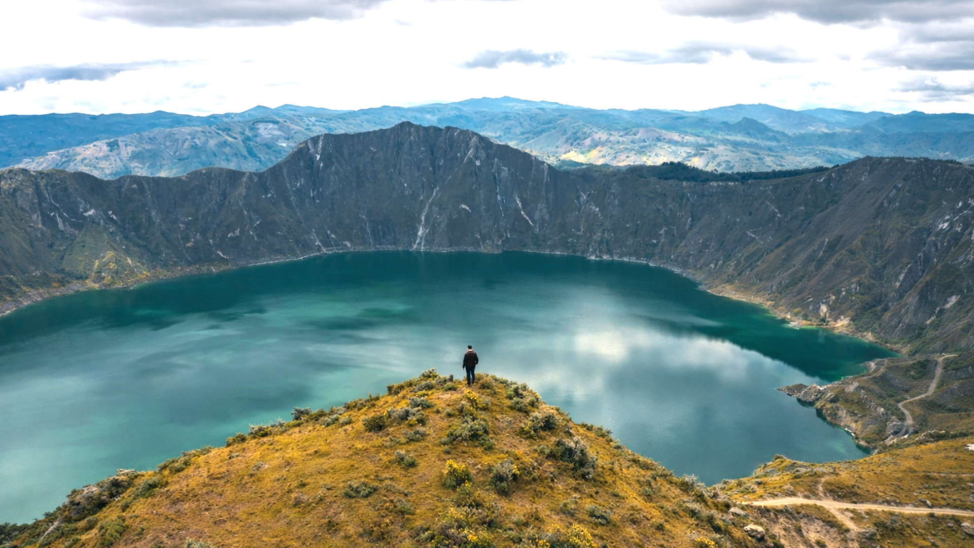 Las aguas esmeralda de la Laguna del Quilotoa