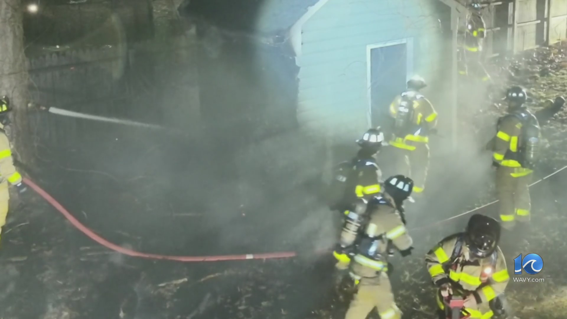 Sparklers cause shed fire in Virginia Beach