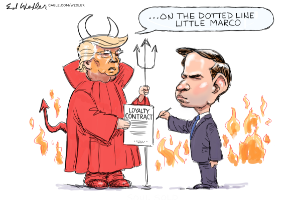 Ed Wexler’s latest political cartoons