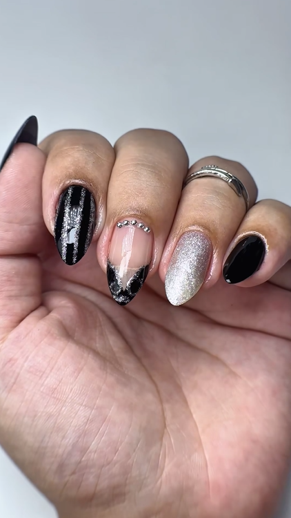 Unhas negras temáticas do Corinthians – Black da Colorama