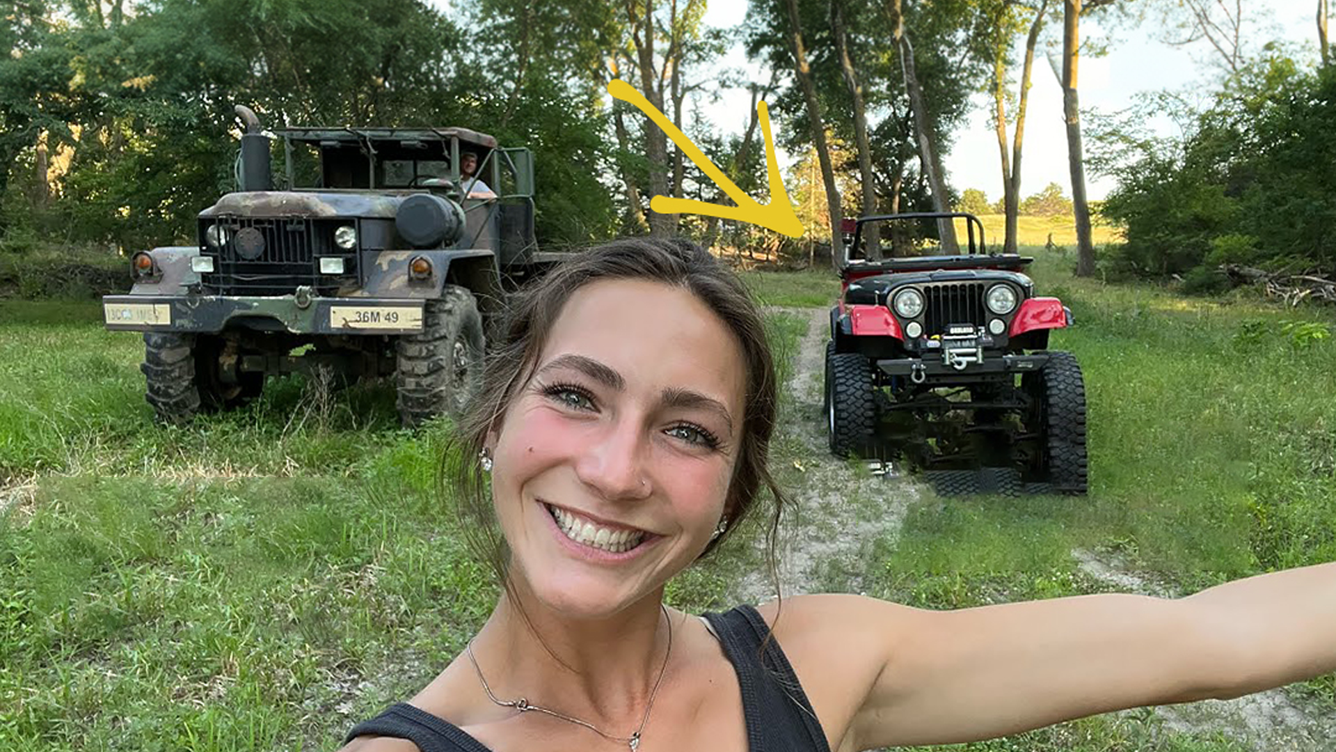 Taking our military truck for a swim