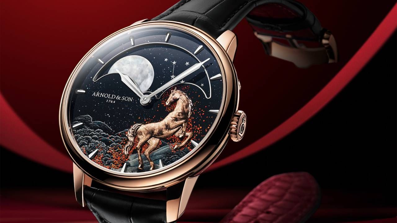 New Arnold & Son watch celebrates the Year of the Horse in dramatic red ...
