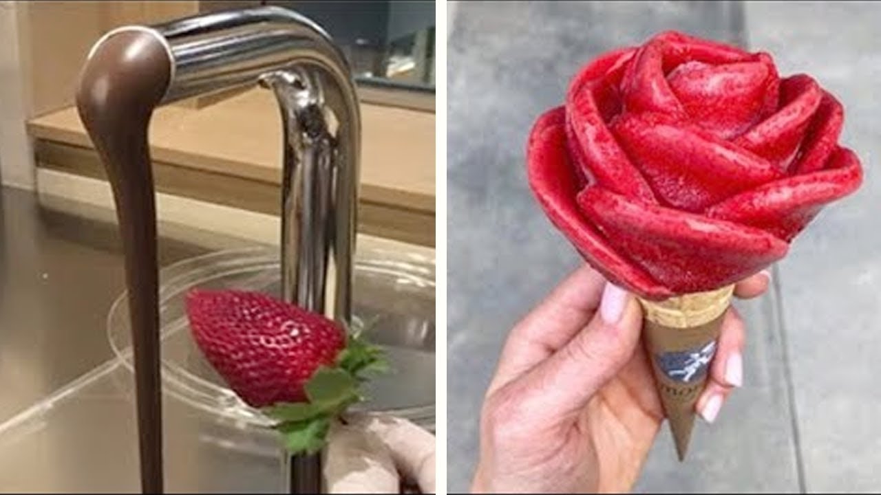 What’s the process behind this rose ice cream?