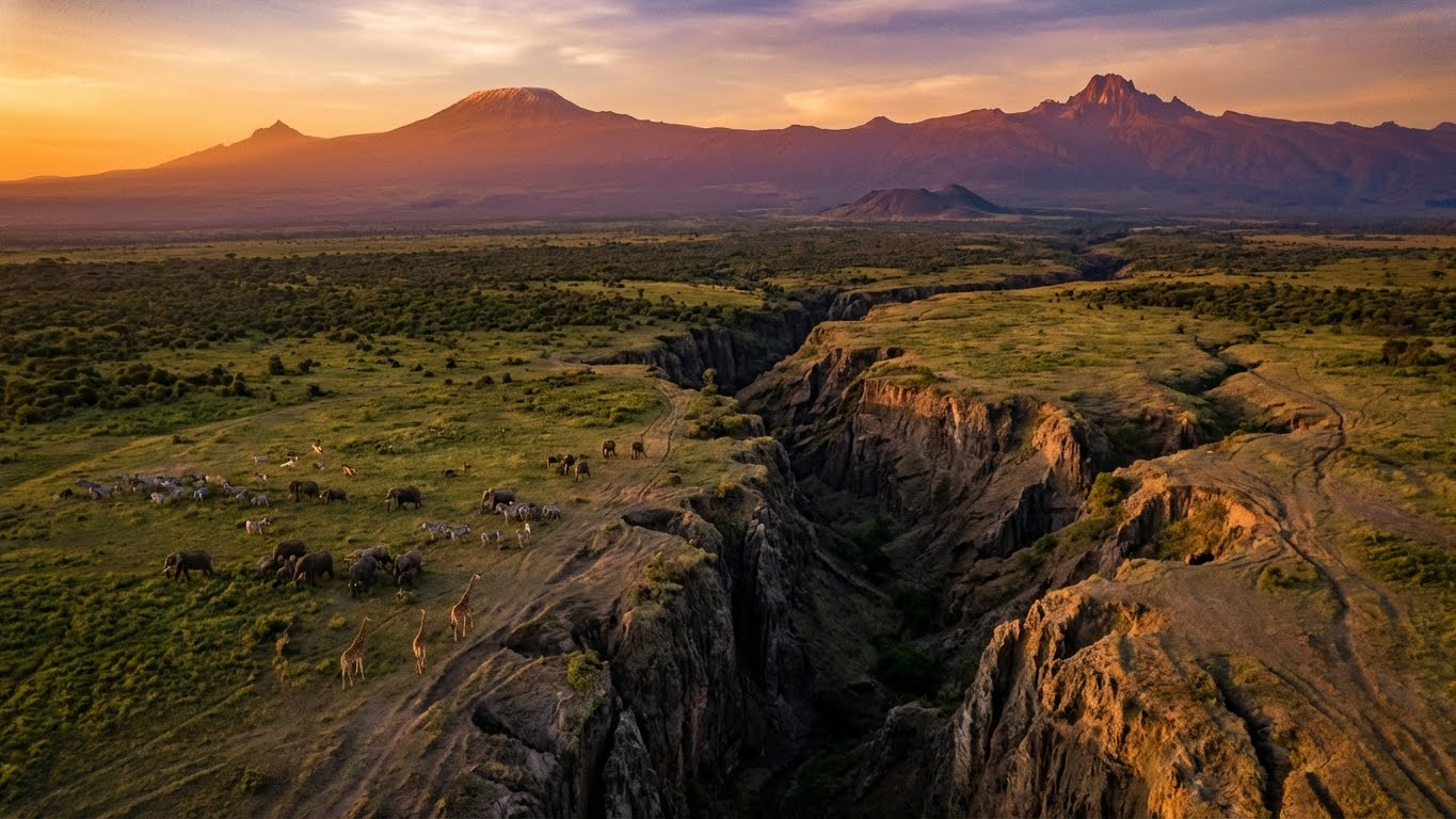 East Africa’s Rift Valley and wildlife shaped by a splitting continent
