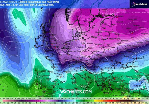 UK weather maps shows exact date 'Beast from the East' hits with -10C ...