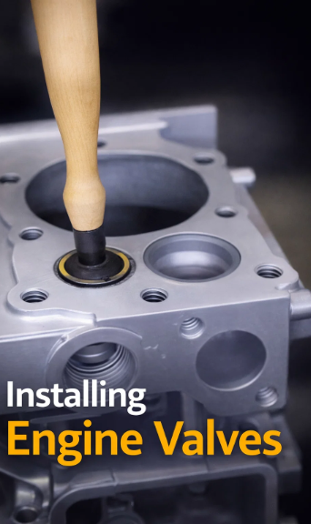 Installing engine valves | Precision small engine restoration