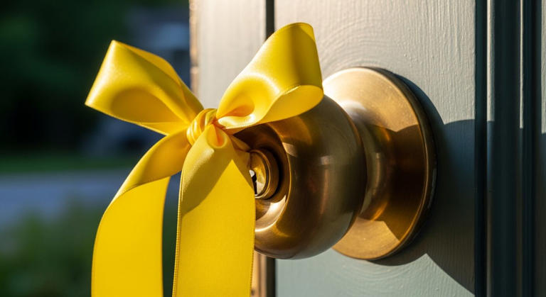 Por qué recomiendan colocar una cinta amarilla en la puerta de entrada ...