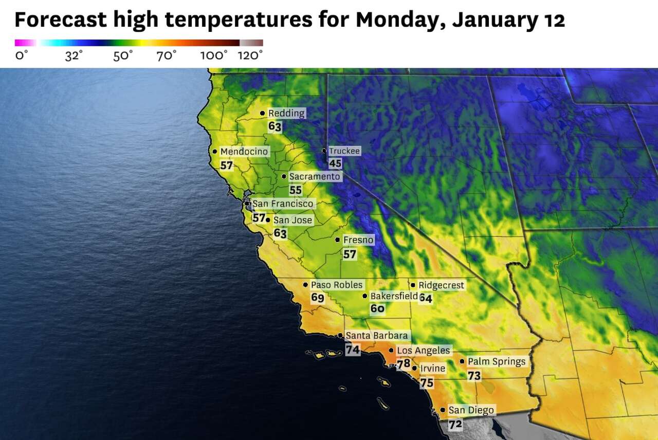 California weather: Warming trend ahead with one major exception