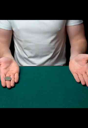 Easy coin magic trick