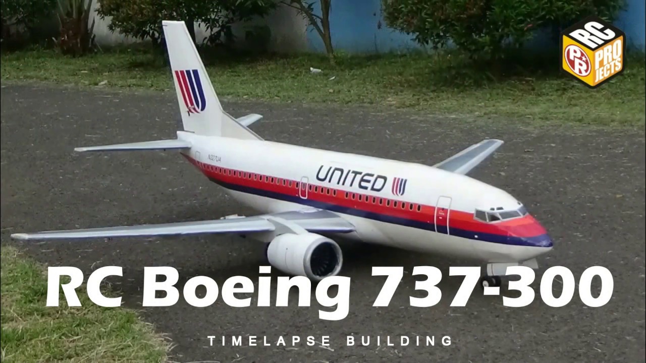 RC Boeing 737 build & first flight – full timelapse!