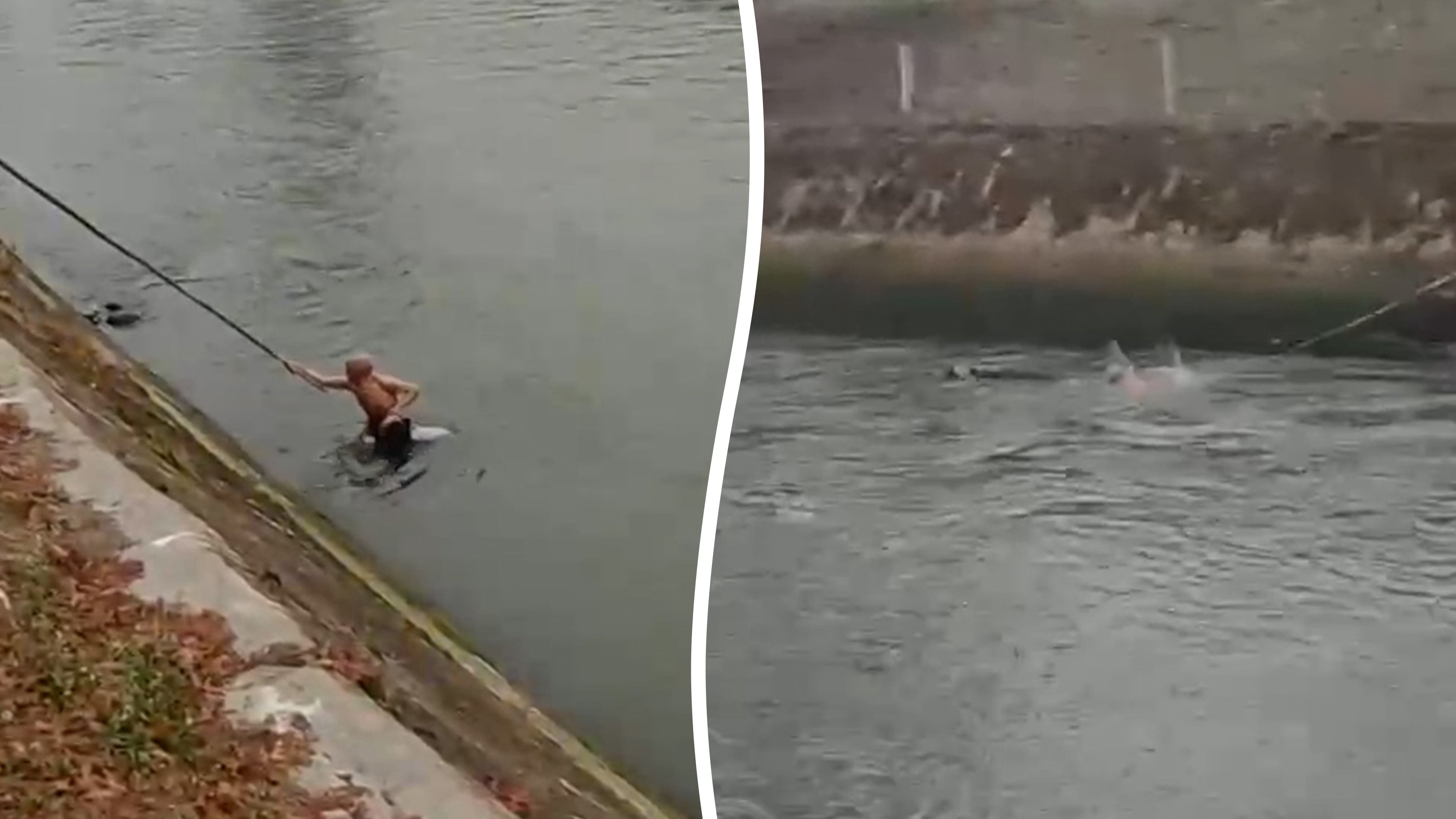71-year-old hero saves man from freezing river in China