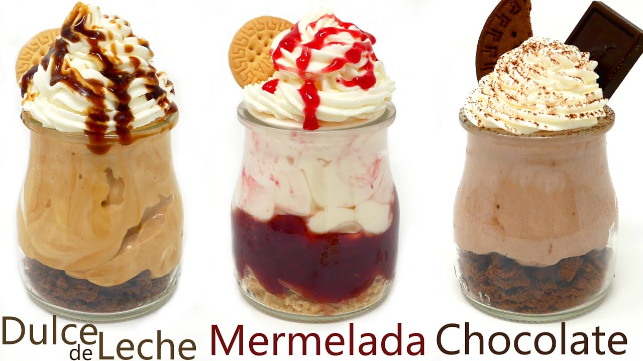 3 postres listos en solo 10 minutos sin horno